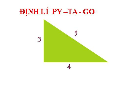 Chương II. §7. Định lí Py-ta-go - Hình học 7 - Nguyễn Tuấn Dũng - Thư ...