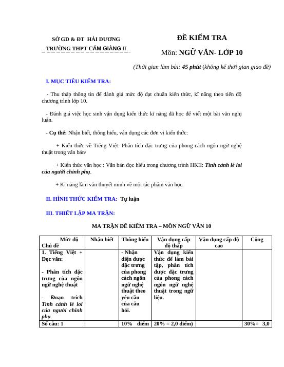 18 đề thi theo định hướng phát triển năng lực - Ngữ văn 12 - Nguyễn Thị ...