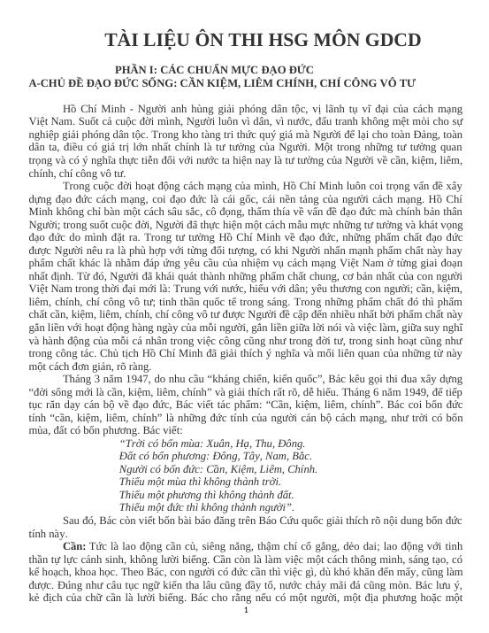 tài liệu ôn thi hsg gdcd 8 - GD công dân 8 - Nguyễn Thị Kiều Anh - Thư viện Đề thi & Kiểm tra