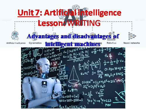 Unit 7. Artificial intelligence. Lesson 6. Writing - Tiếng Anh 12 - Nguyễn Thị Hòang Chung - Thư ...