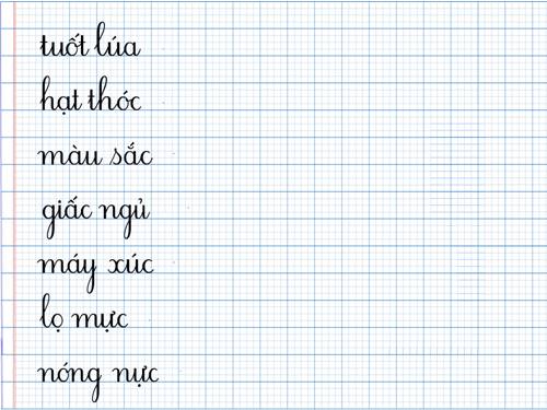 Tuần 19. Tuốt lúa, hạt thóc … Con ốc, đôi guốc, cá diếc … - Tập viết 1 ...