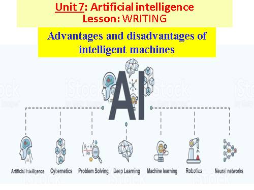 Unit 7. Artificial intelligence. Lesson 6. Writing - Tiếng Anh 12 - Đỗ Thị Xuân Hương - Thư viện ...