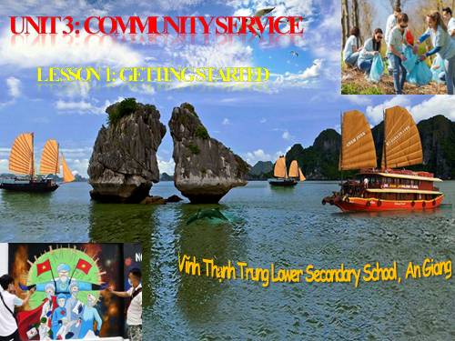 Unit 3. Community Service. Lesson 1. Getting started - Tiếng Anh 7 ...