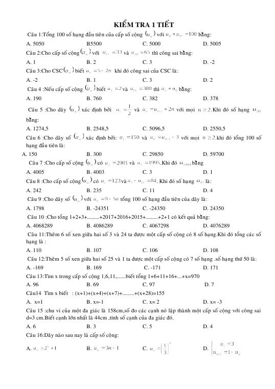 30 CAU TRẮC NGHIẸM CSC CSN CÓ ĐÁP ÁN - ĐS-GT 11 - nguyễn văn Phép - Thư ...