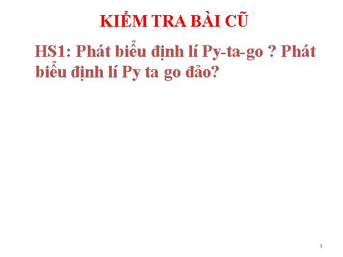 Chương II. §7. Định lí Py-ta-go - Hình học 7 - đỗ minh tuấn - Thư viện ...