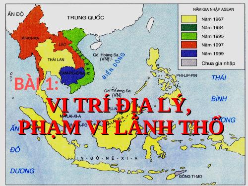 Bài 2. Vị trí địa lí, phạm vi lãnh thổ - Địa lí 12 - Trần Thị Huơng Đào ...