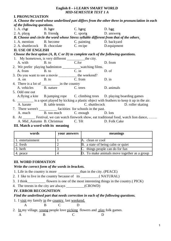 i learn smart world 8 - i-Learn Smart World 8 - Nguyễn Thanh Bình - Thư ...