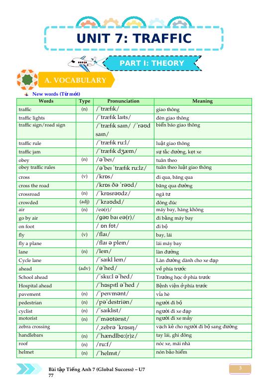 Bài tập unit 7 Global Success 7. - Global Success 7 - Mai Huy Anh - Thư ...