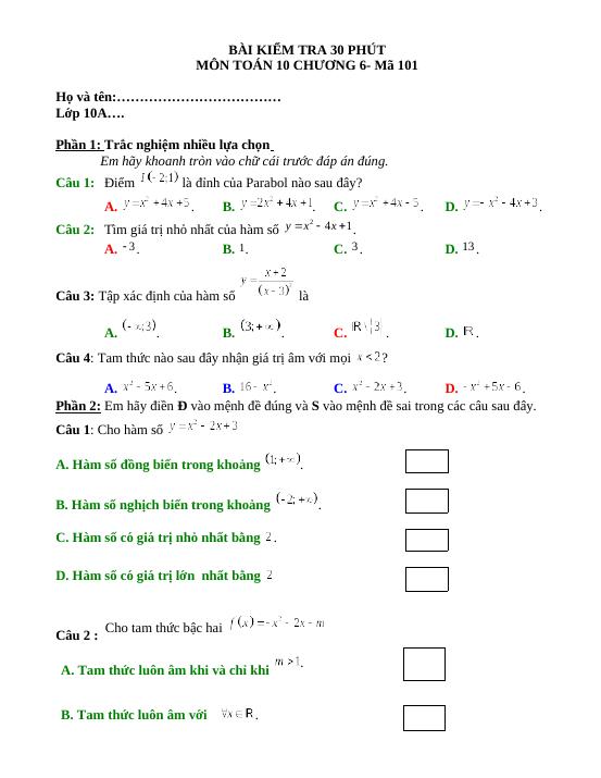 cdht toan 10 - CĐHT Toán 10 - Lê Thị Liên - Thư viện Giáo án điện tử