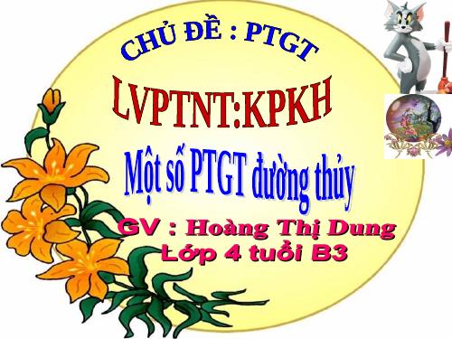 trò chuyện về các loại ptgt đường thủy - Khám phá Khoa học - Hoàng Thị Dung - Thư viện Bài giảng ...