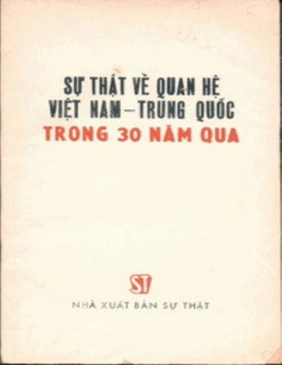 Sự thật về quan hệ Việt Nam Trung Quốc 30 năm qua - SÁCH LỊCH SỬ - VĂN ...