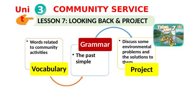 Unit 3. Community Service. Lesson 7. Looking back & project - Tiếng Anh ...