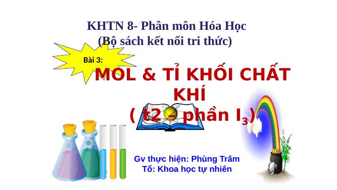 KNTT - Bài 3. Mol và tỉ khối chất khí - KHTN 8 - PHÙNG TRÂM - Thư viện Bài giảng điện tử