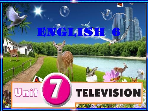 Unit 7. Television. Lesson 2. A closer look 1 - Tiếng Anh 6 - phạm thị ...